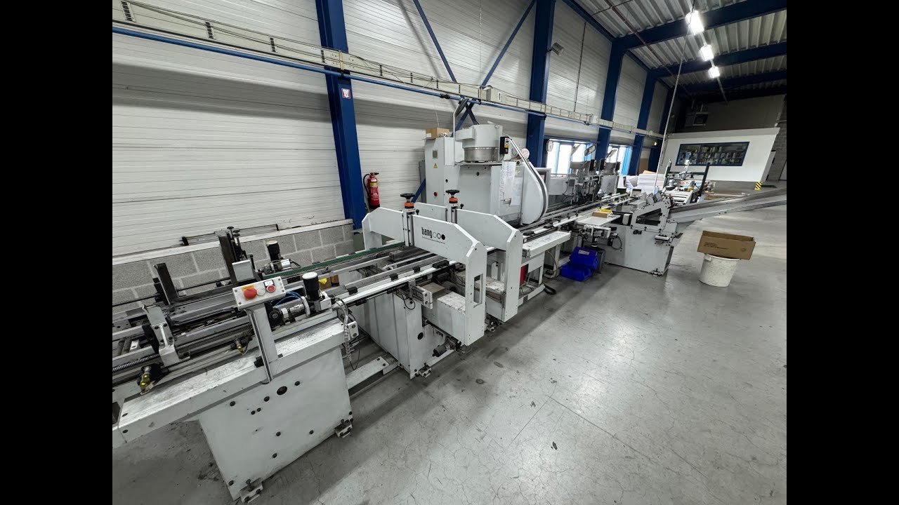 Hang 470 PLC lever arch and ring binder assembly line - YouTube