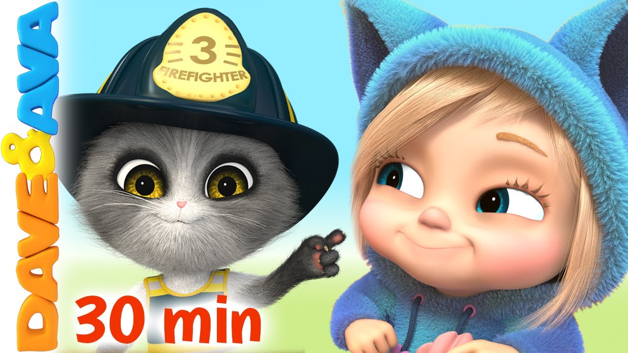 🤗 Five Little Firemen and More Nursery Rhymes | Ring Around The Rosie ...