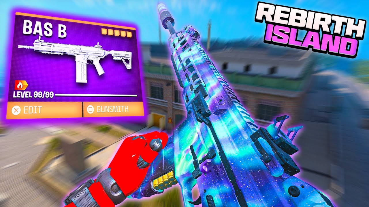 *NEW* BAS B on REBIRTH ISLAND! (NO RECOIL) - YouTube