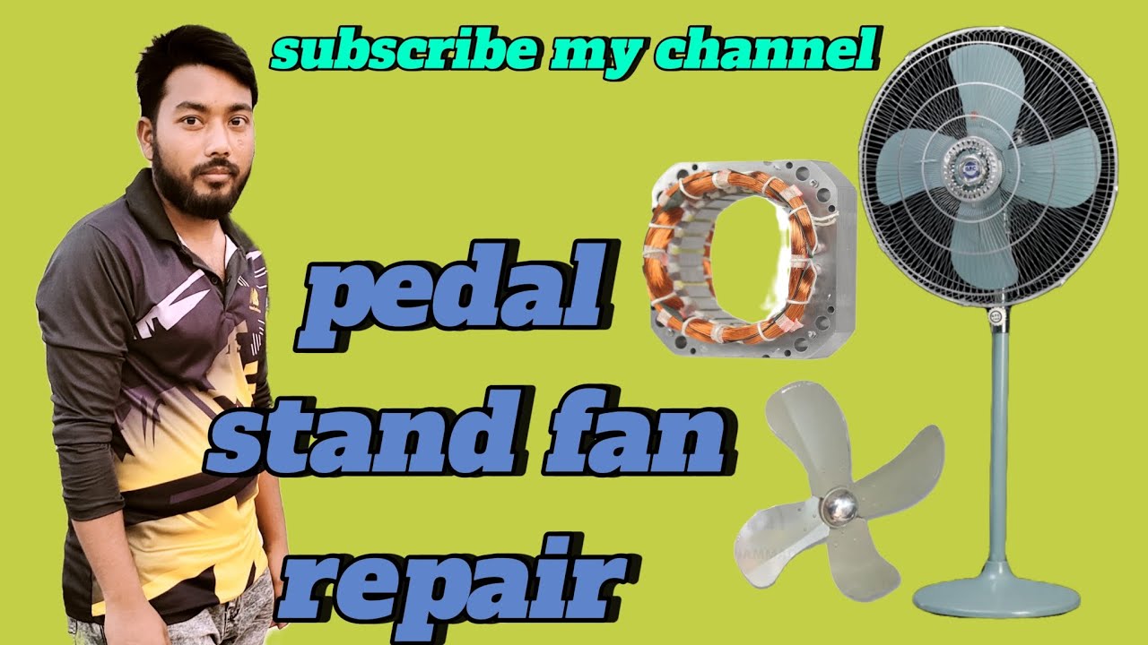 stand fan repair স্ট্যান্ড ফ্যান রিপেয়ার - YouTube