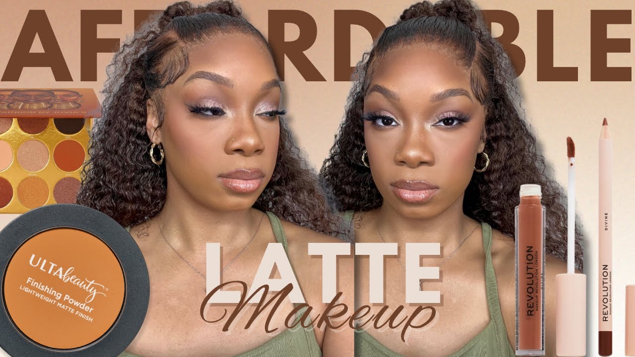 Viral Latte Makeup on WOC | Makeup for Beginners | Imani E. - YouTube