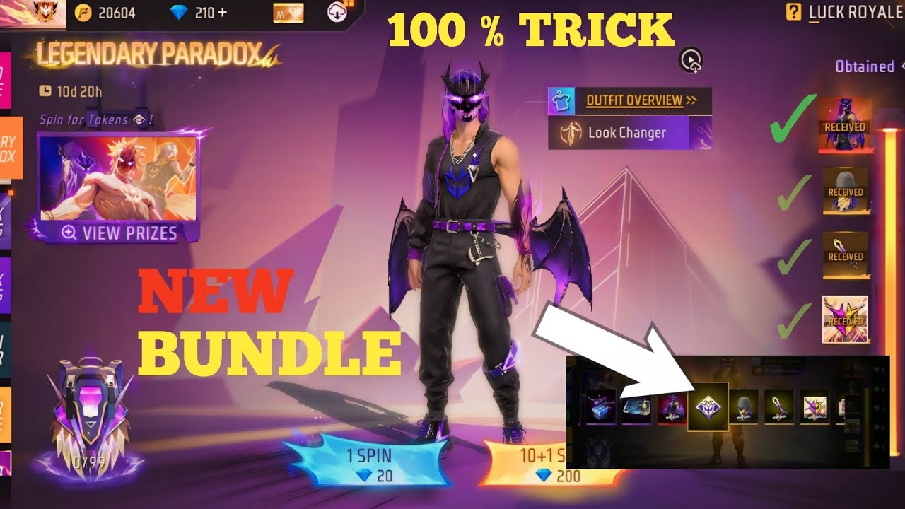 The Paradox Bundle New 2024 / FREE FIRE / #freefire #paradox - YouTube