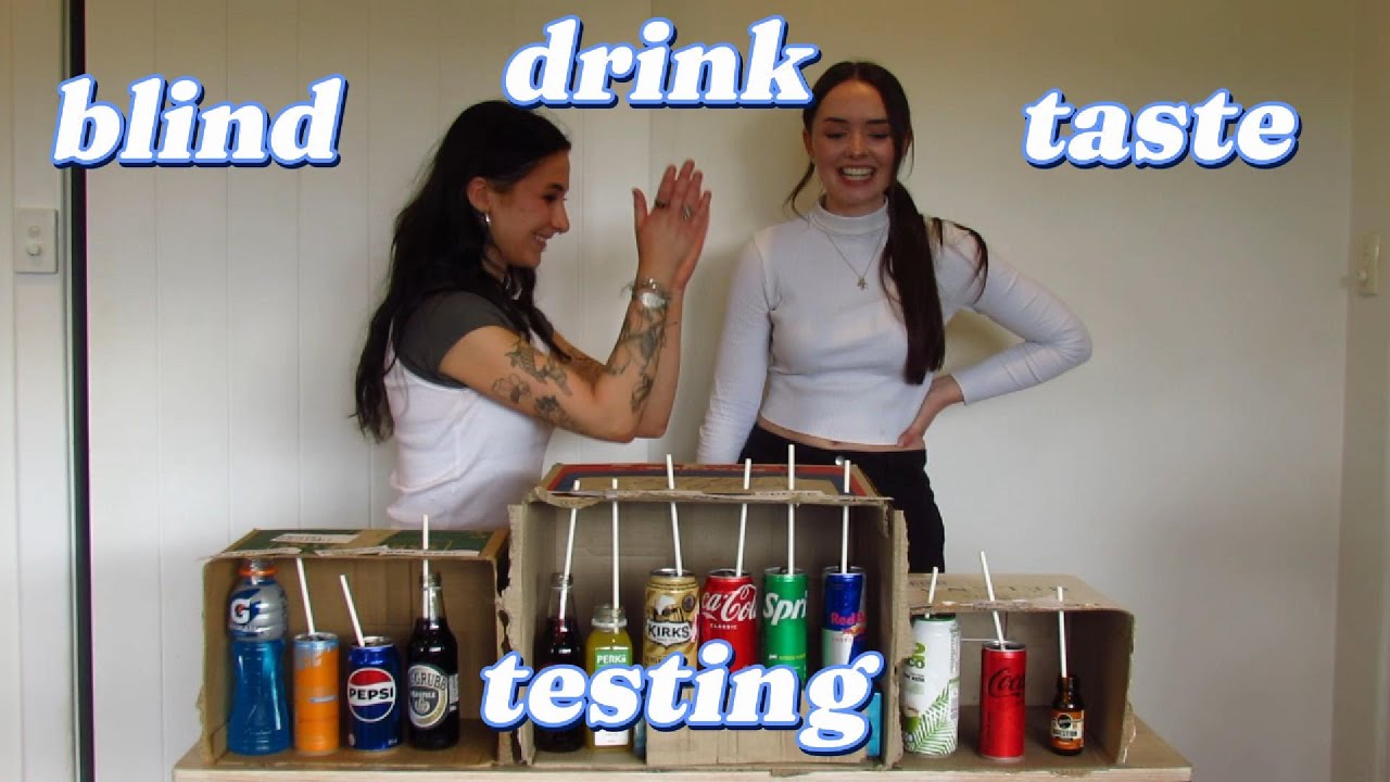 BLIND DRINK TASTE TESTING - YouTube