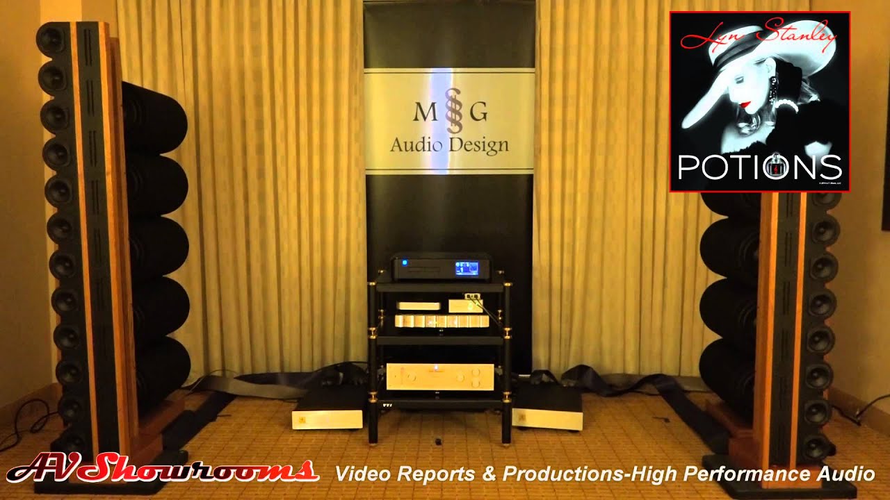 MG Audio Design, Krolo Design racks and stands, RMAF 2014 - YouTube