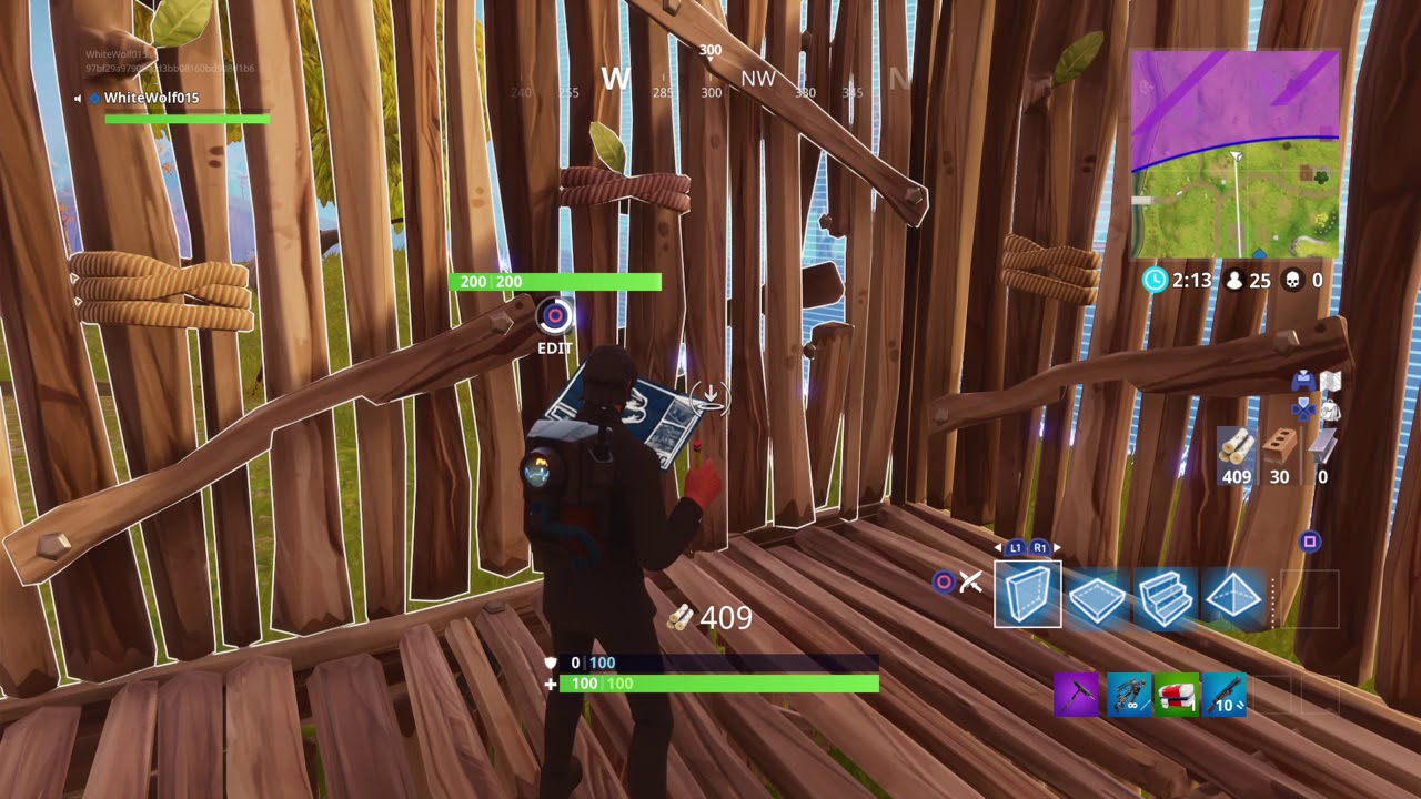 How to build a fort in fortnite- school project - YouTube