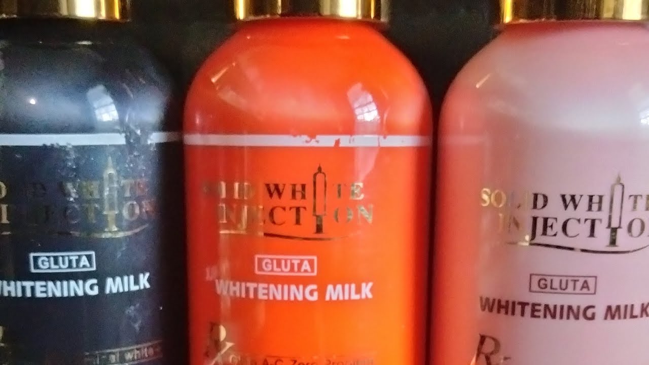 solid white injection Glutathione lotion - YouTube