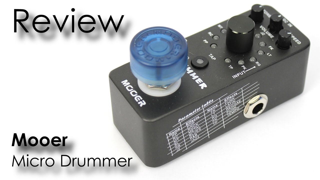 Mooer Micro Drummer - Review - YouTube