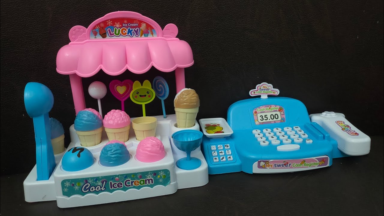 Mainan Ice Cream | Bermain Jualan Es Krim | Ada mainan Kasirnya Lucu ...