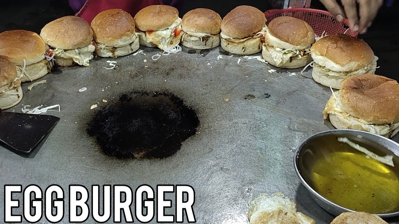 Desi Egg Burger | Special Egg Burger of Pakistan | Super Fast Cooking ...