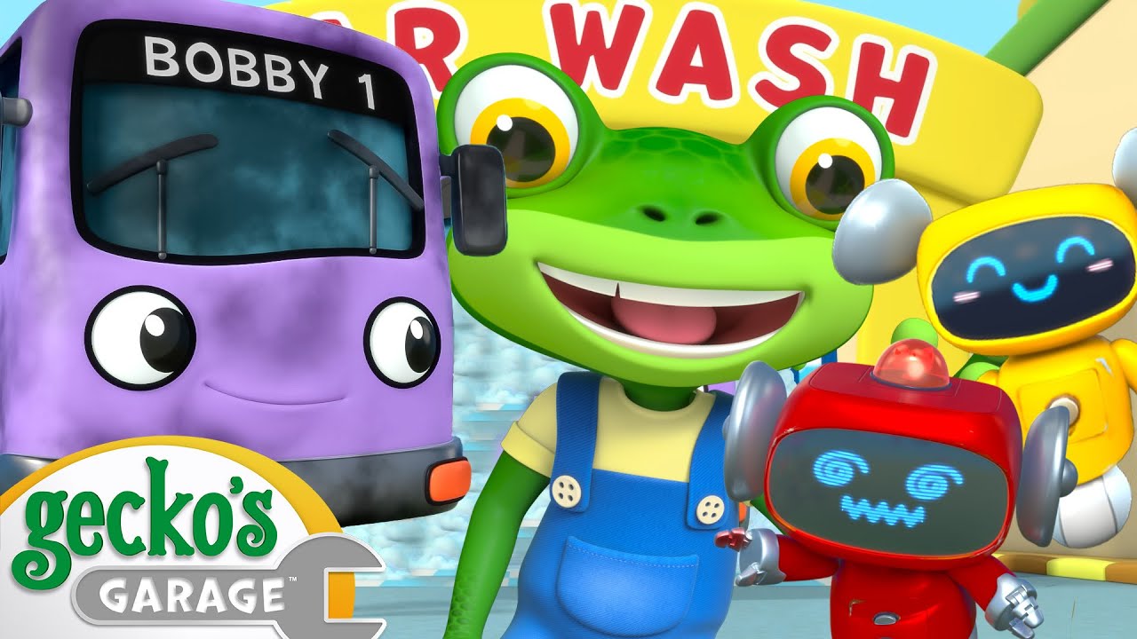 Bobby the Bus Goes Electric | Animal for Kids | Truck and Bus Cartoon ...