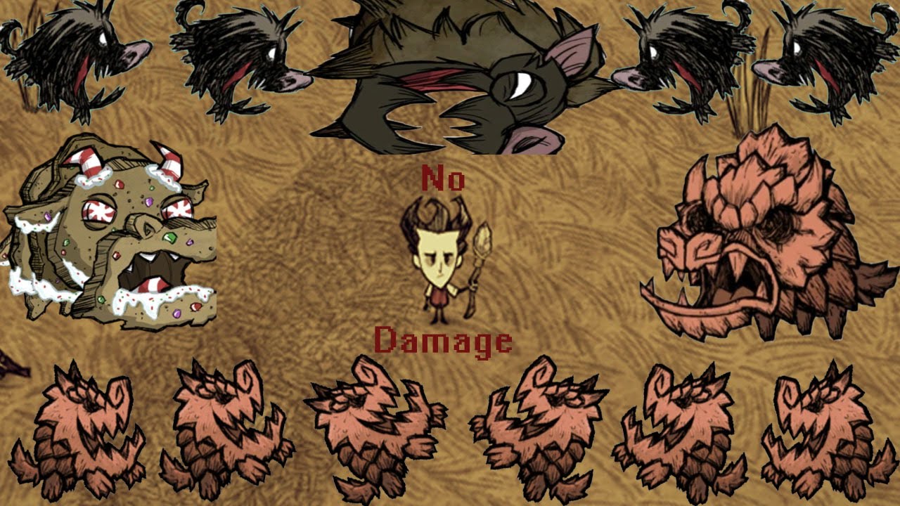 DST Minibosses No Damage (Varg Edition) - YouTube
