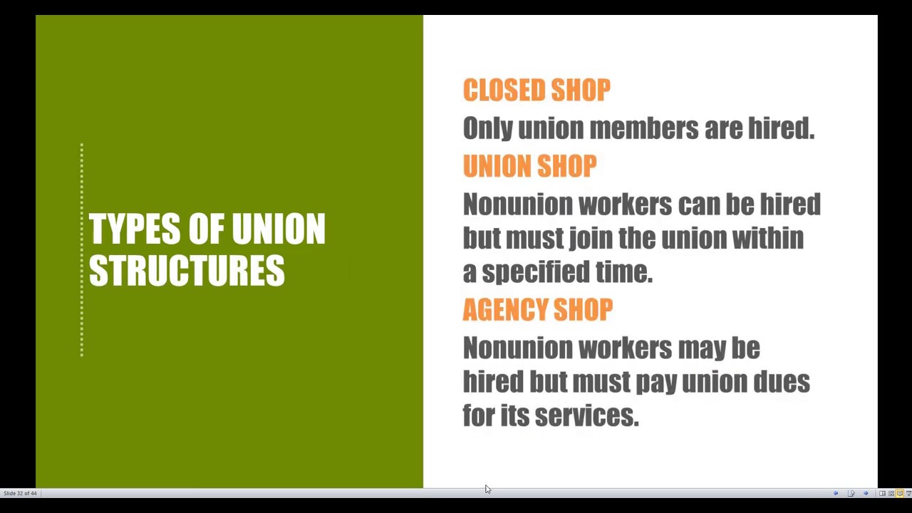 ECO 2023 Microeconomics -- Chapter 11.12: Types of Union Structures ...