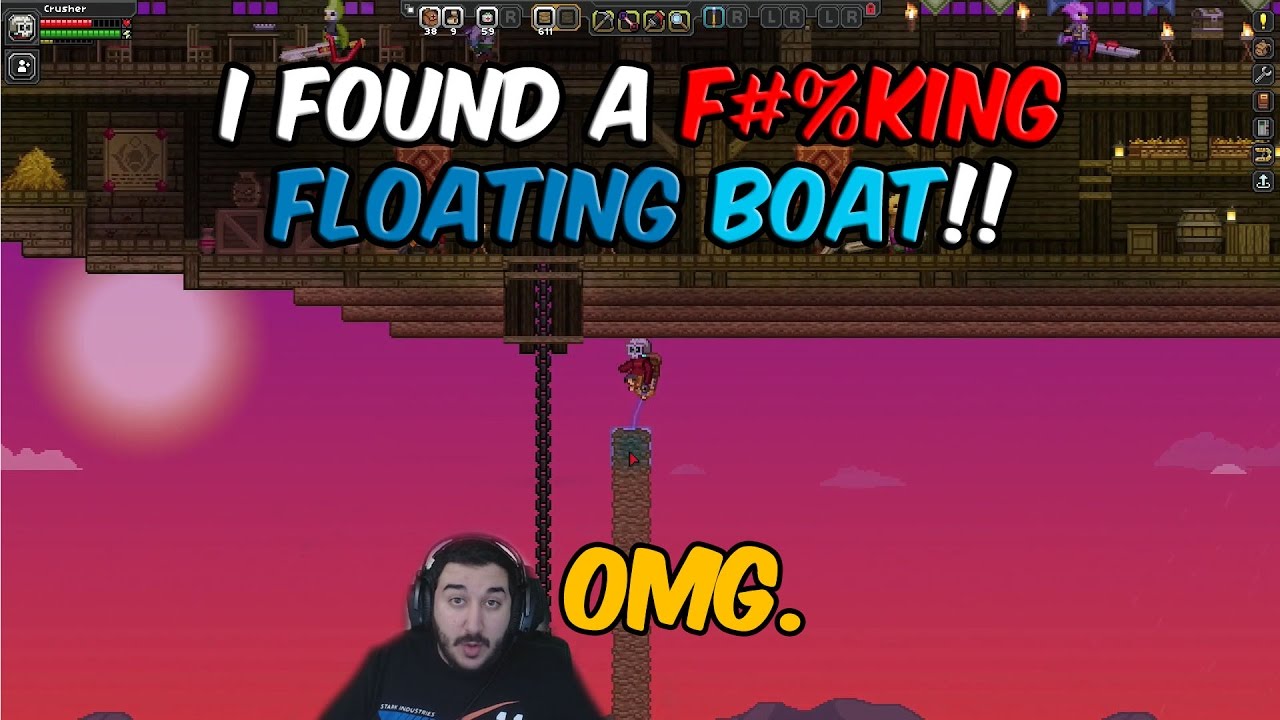 I FOUND A F#%KING FLOATING BOAT!! [STARBOUND] - YouTube