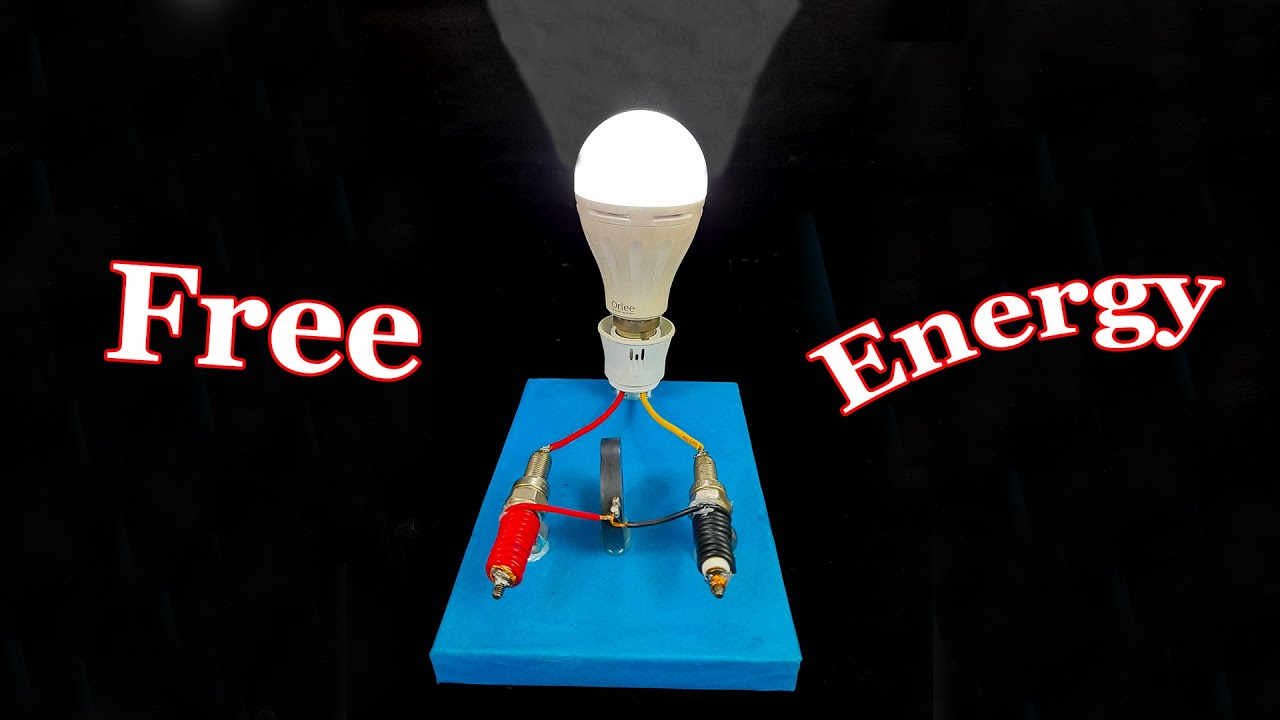 New electricity free energy generator using by spark plug 100% - YouTube