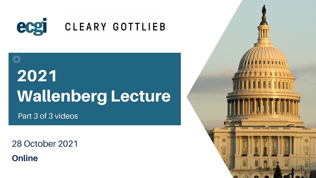 2021 ECGI Working Paper Prize Sessions: Law Prize - YouTube