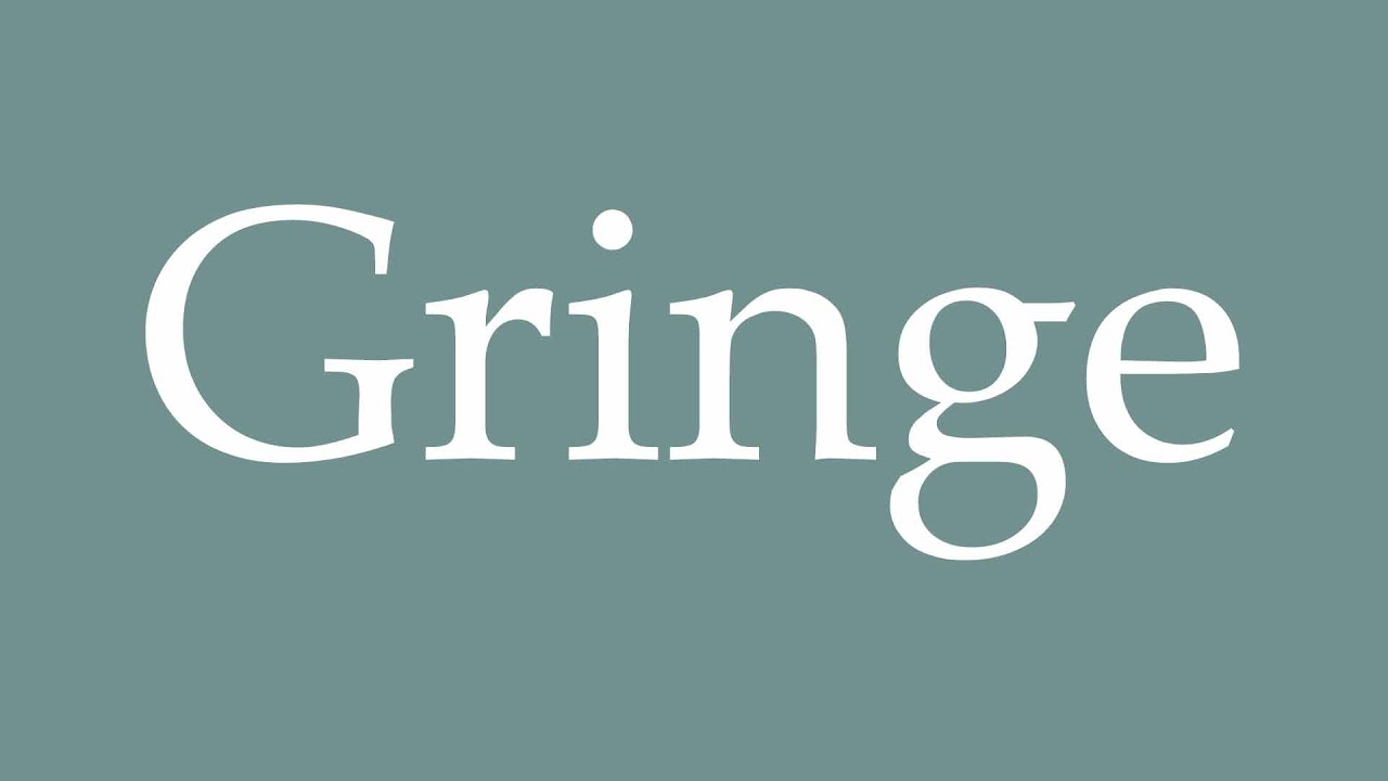 How to Pronounce ''Gringe'' Correctly in French - YouTube