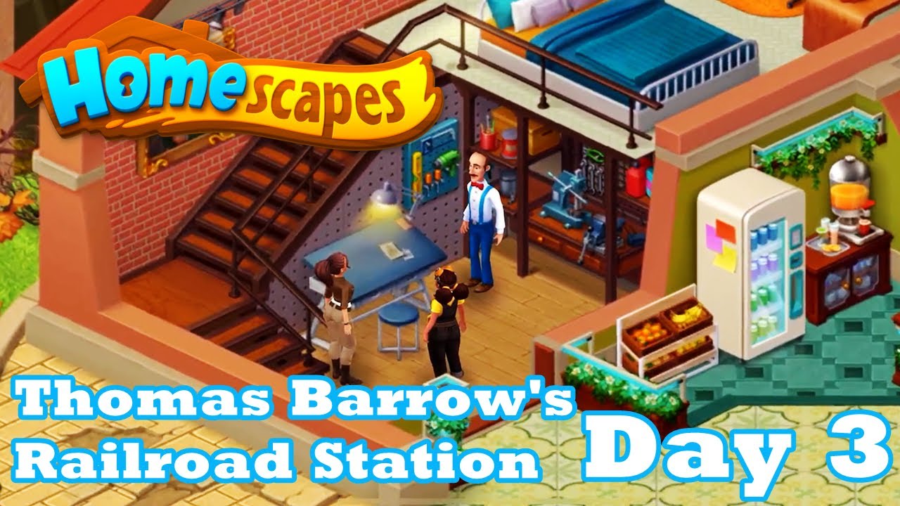 Homescapes Thomas Barrow's Railroad Station Renovation Day 3 Story HD ...