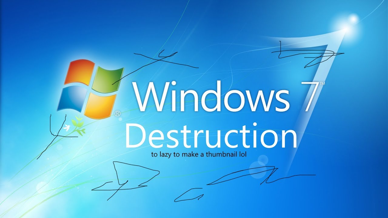 Windows 7 x64 Destruction Part 2! (LIVE) - YouTube