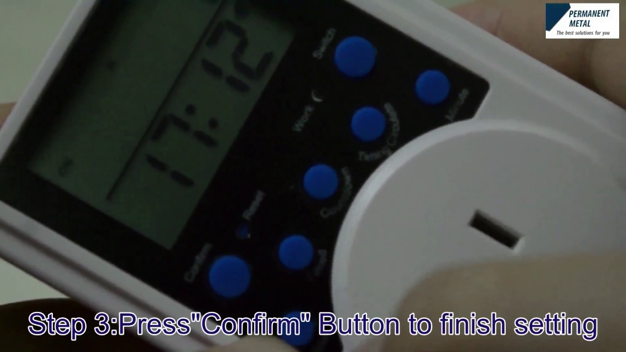 count down and turn off permanent industry programmable timer - YouTube