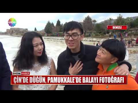 Çin'de düğün, Pamukkale'de balayı fotoğrafı
