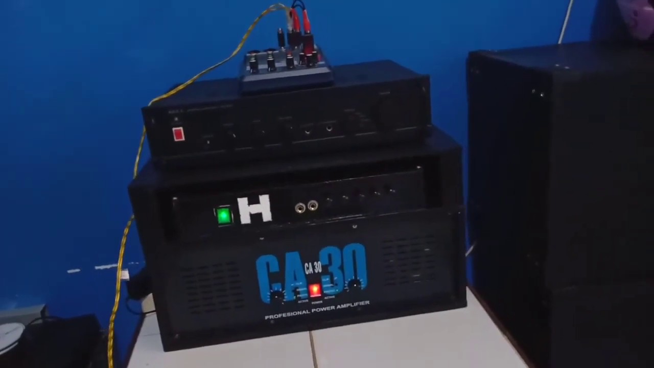 Cek sound,power rakitan sendiri. - YouTube