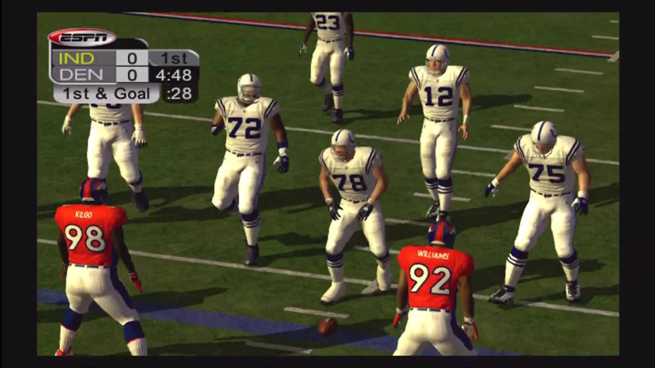 ESPN NFL 2K5 Football Week 2 Colts @ Broncos - YouTube