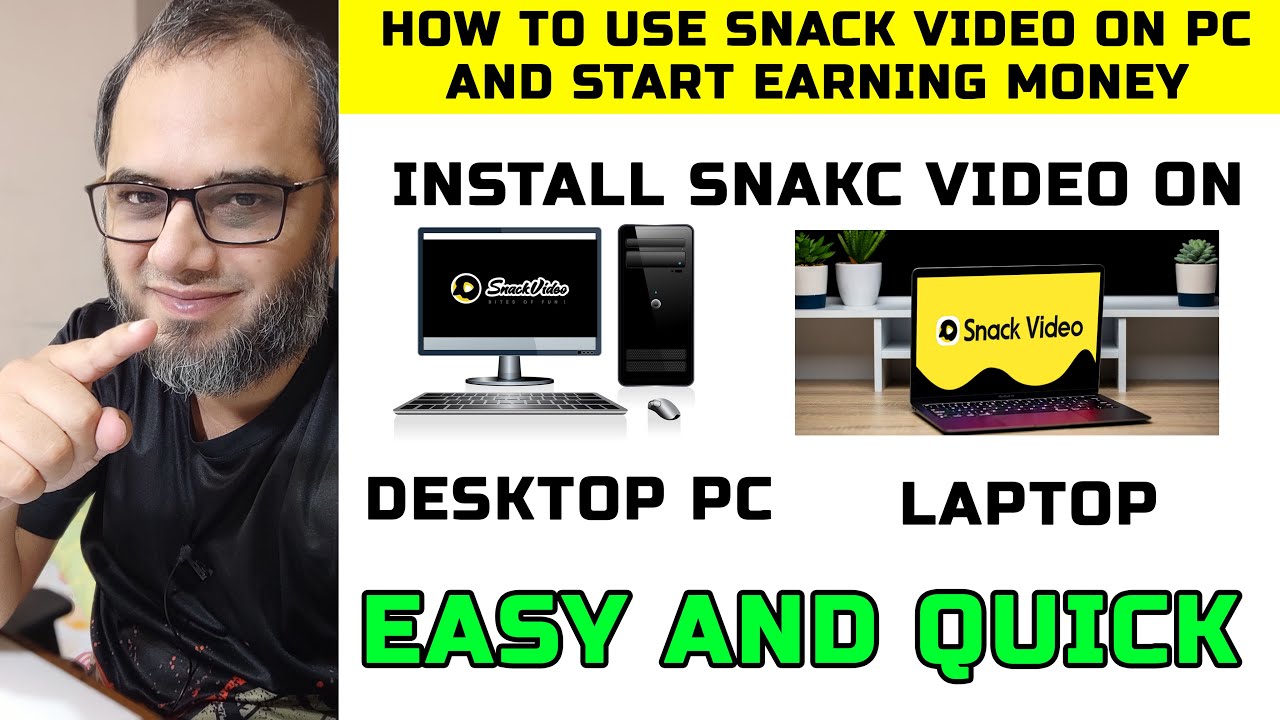 how to download and use snack video on desktop in 2 minutes - YouTube