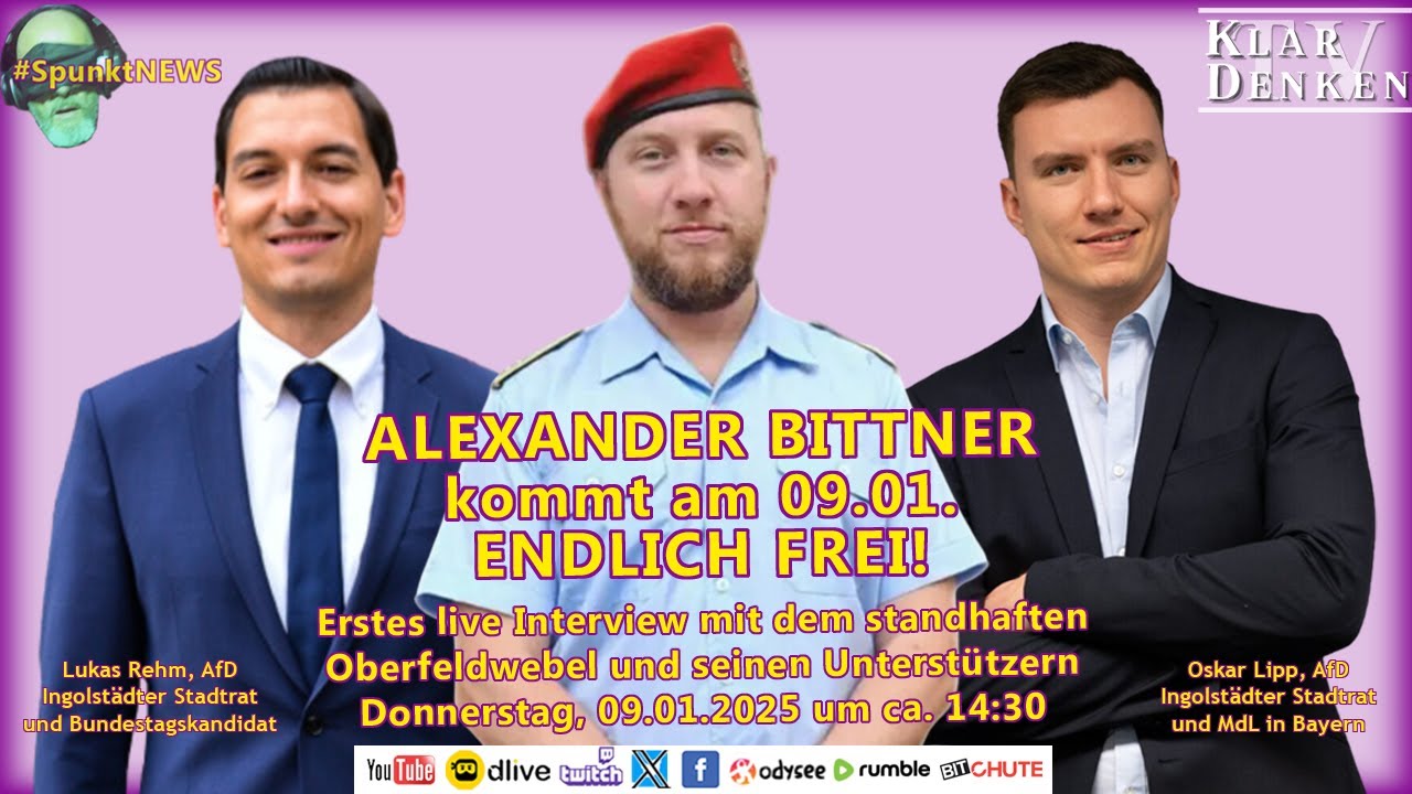 Alex Bittner Interview nach Entlassung mit Lukas Rehm und Oskar Lipp ...