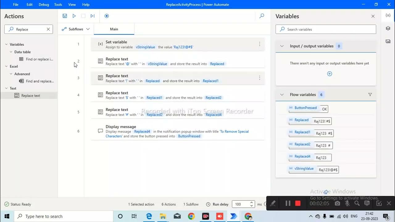 Replace Activity In Power Automate Desktop - YouTube