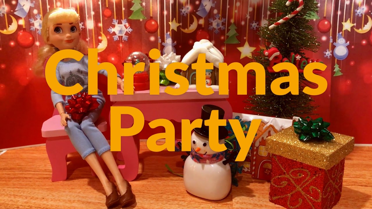 Disney Casual Princesses have a Christmas Party - Pretend play ...
