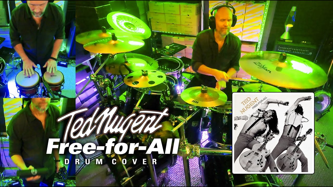 "Free-for-All" by Ted Nugent - Drum Cover - YouTube