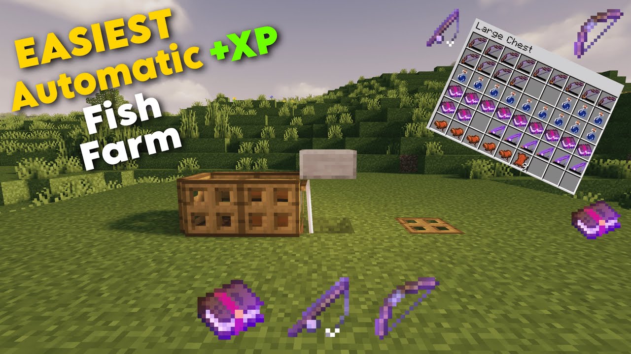 Best EASY AFK Fish Farm in Minecraft 1.21 (NO REDSTONE) - YouTube
