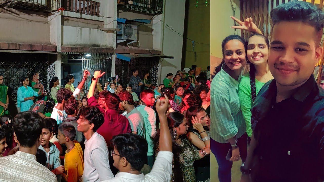 navghar chi mauli 6 day green 💚 sai park full garba night enjoy # ...