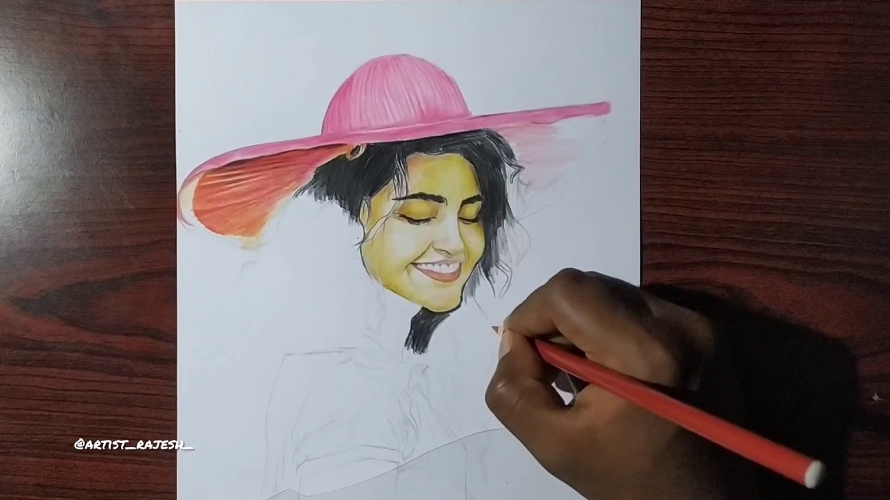 Art of beautiful ANUPAMA PARAMESHWARAN | Realistic Drawing | - YouTube