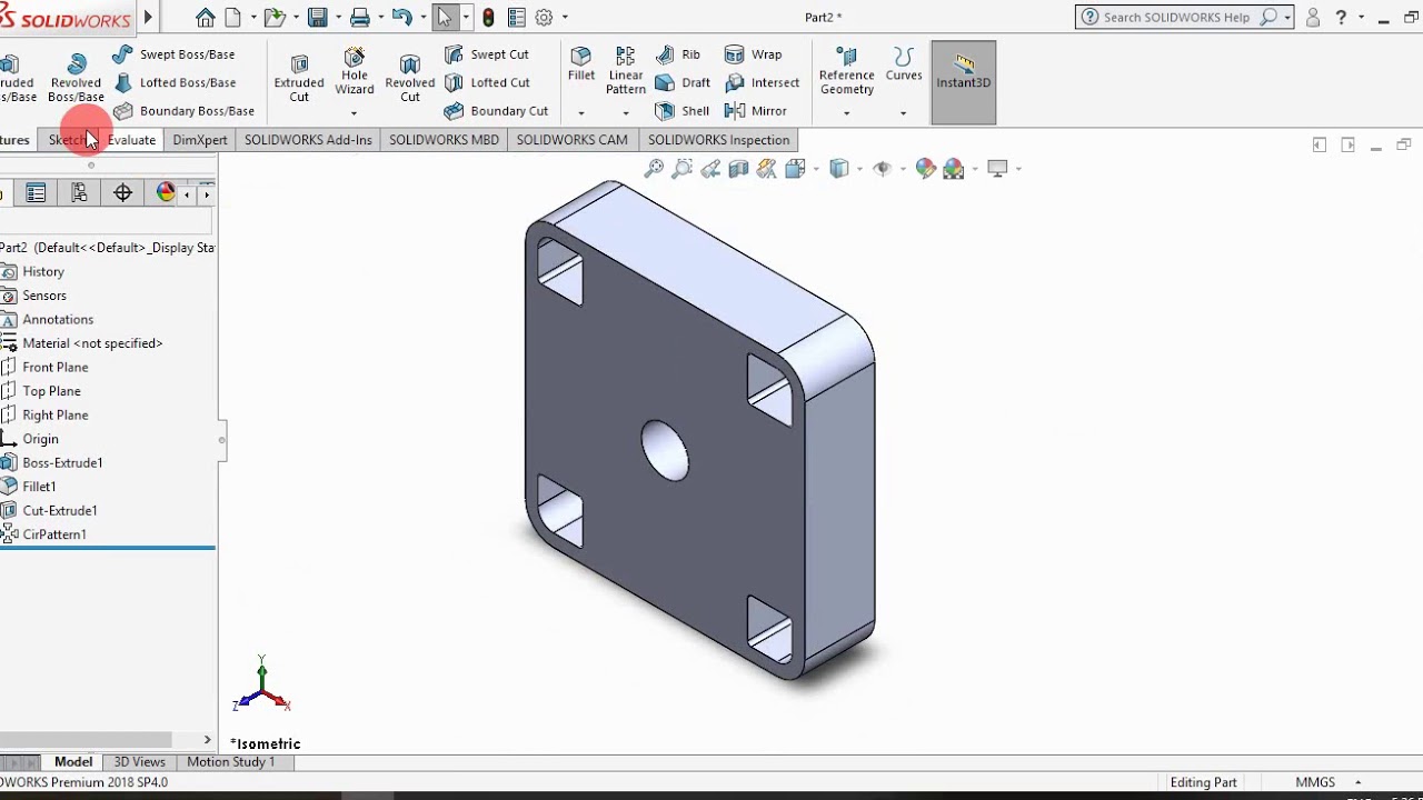 SOLIDWORKS TRAINING TUTORIAL 13 - YouTube