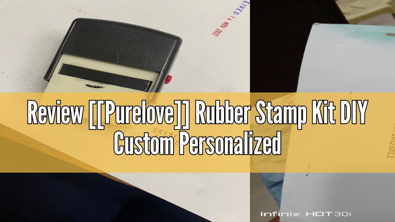 Review [[Purelove]] Rubber Stamp Kit DIY Custom Personalized Self ...