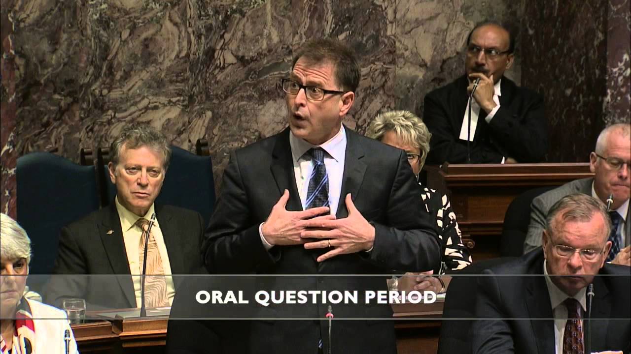 Adrian Dix questioning Premier Clark on Children and youth committee ...