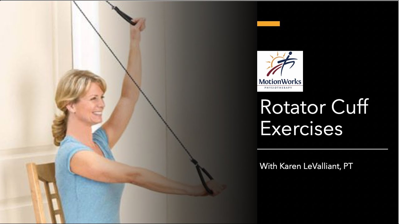 Rotator Cuff Exercises - YouTube