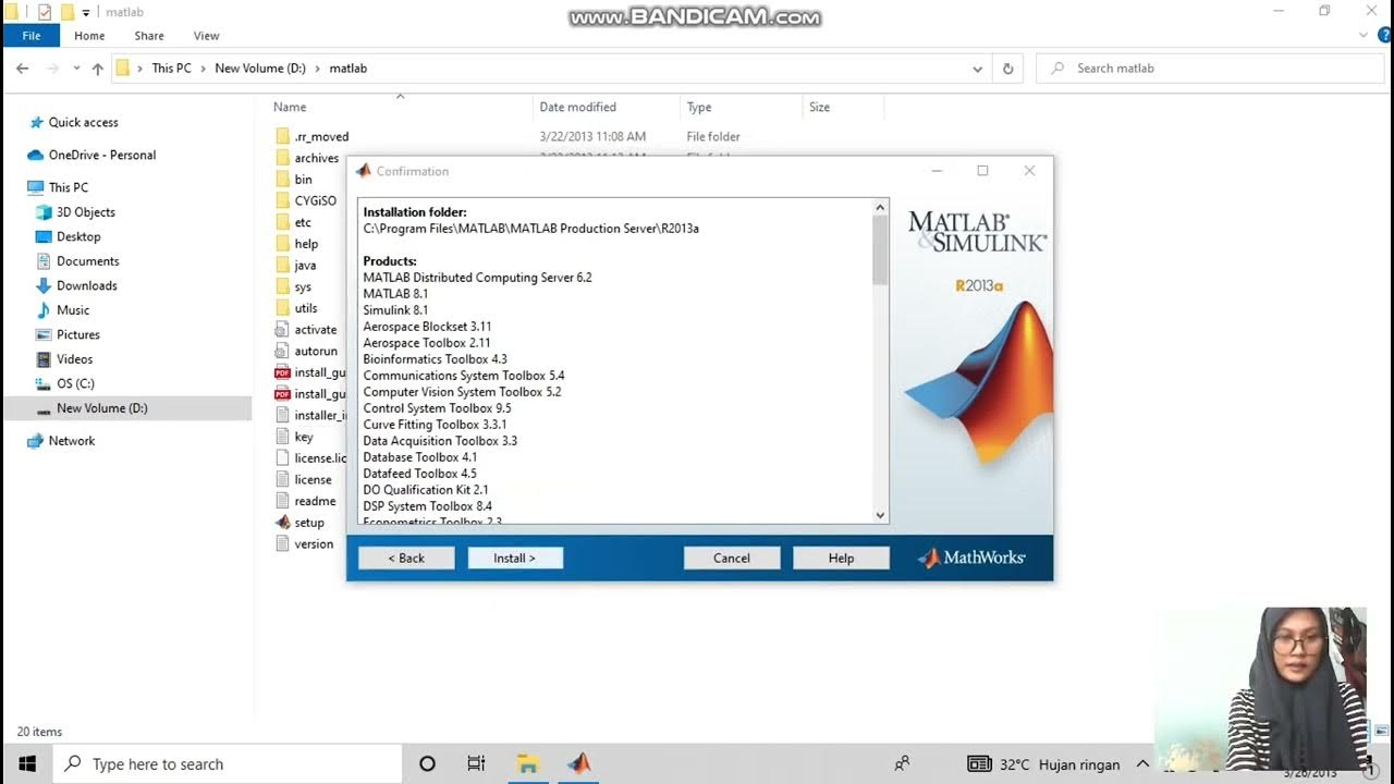 CARA MENGINSTAL matlab 2013A - YouTube