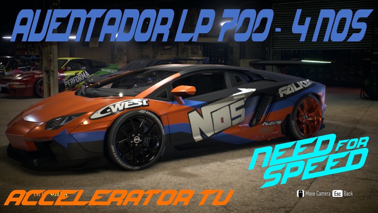 Need For Speed 2015 - Customization Aventador Lp 700-4 (NOS) - YouTube