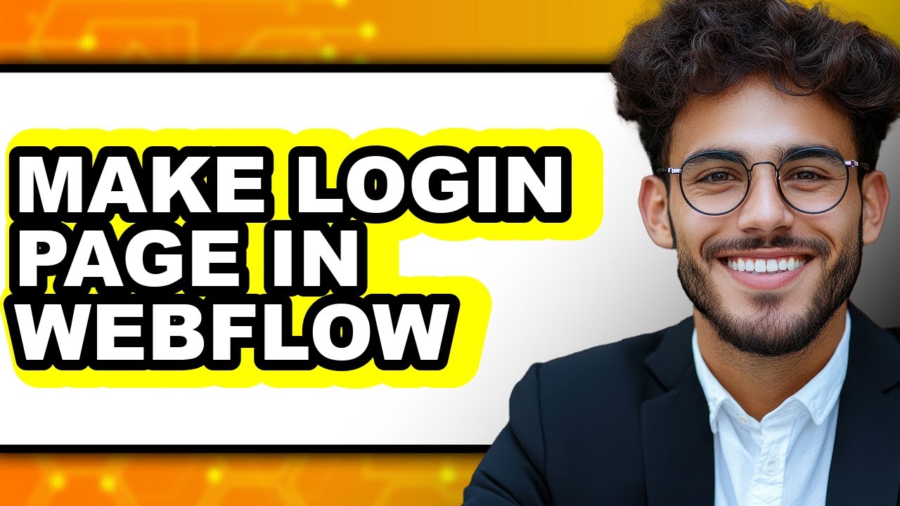 How to Make a Login Page in Webflow (New 2025) - YouTube