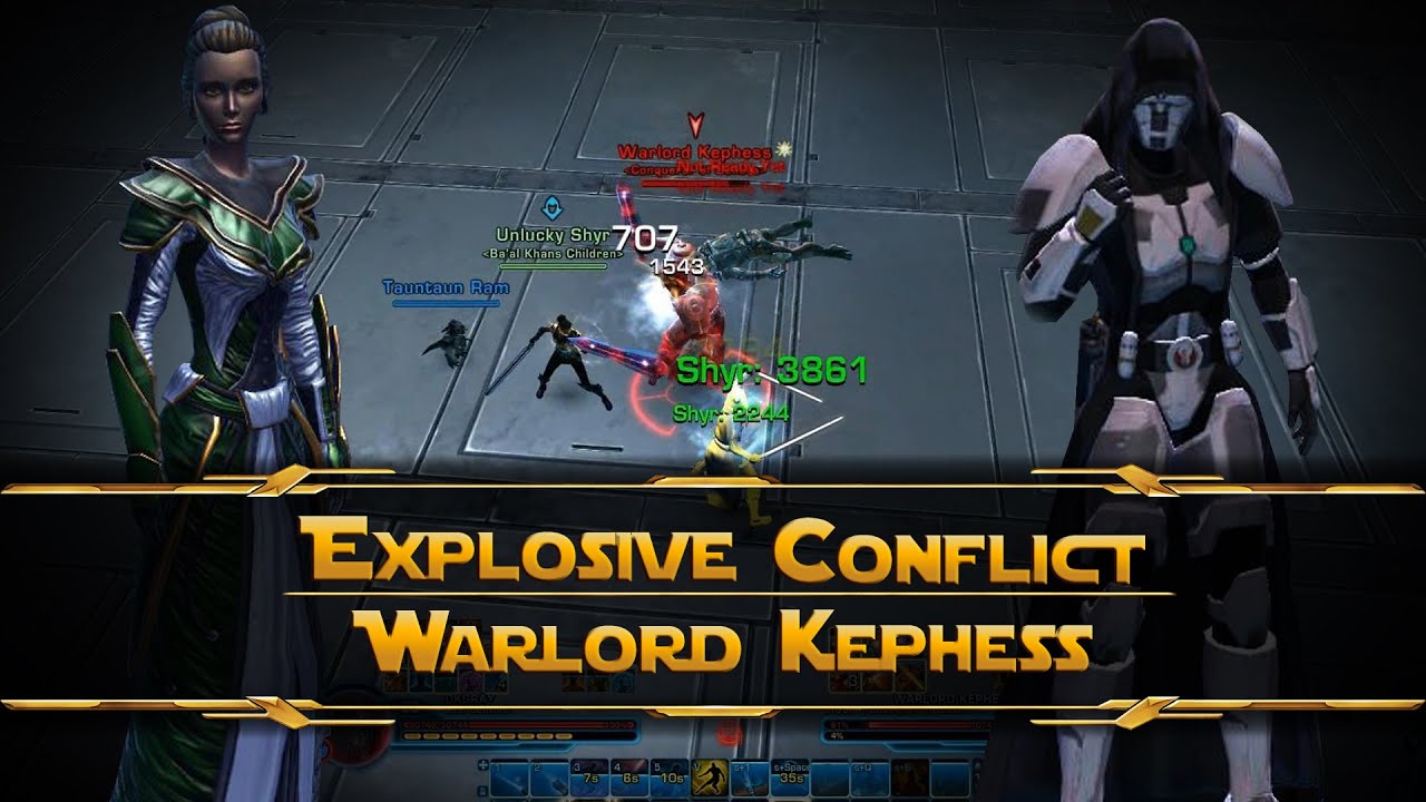 SWTOR - Explosive Conflict - Warlord Kephess [2man NiM] - YouTube