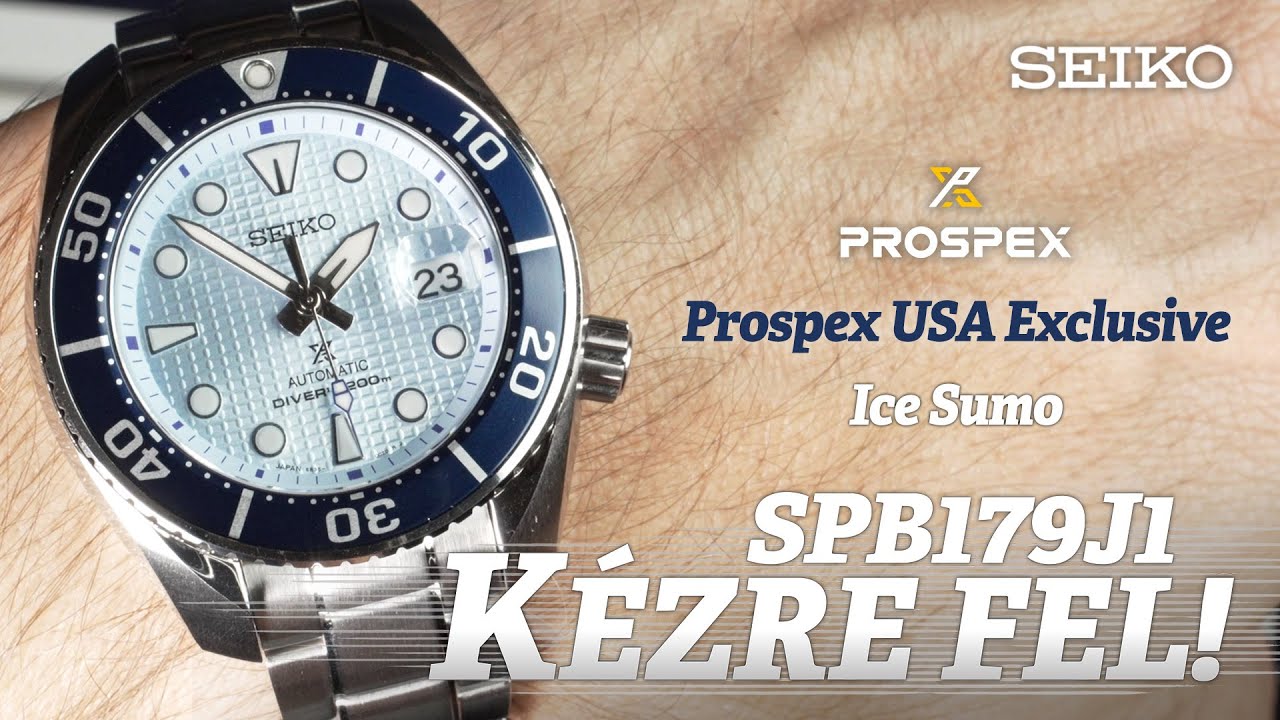 Kézre Fel! Seiko Prospex USA Exclusive Ice Sumo SPB179J1 - YouTube