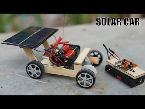 How to Make Remote Controlled Solar Powered Car - at Home || MH4 TECH