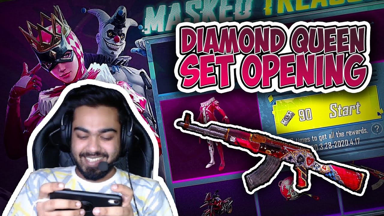 DIAMOND QUEEN SET OPENING || AKM SKIN IS LOVE || PUBG MOBILE || - YouTube