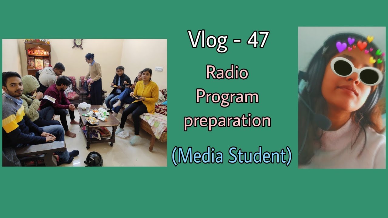 A day in life of a 2nd year media student 📚+Radio program preparation 🫂 ...