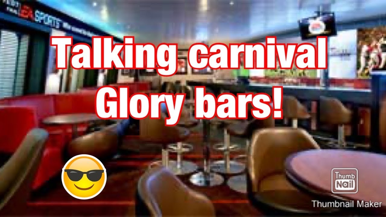 Bars on the Carnival Glory - YouTube