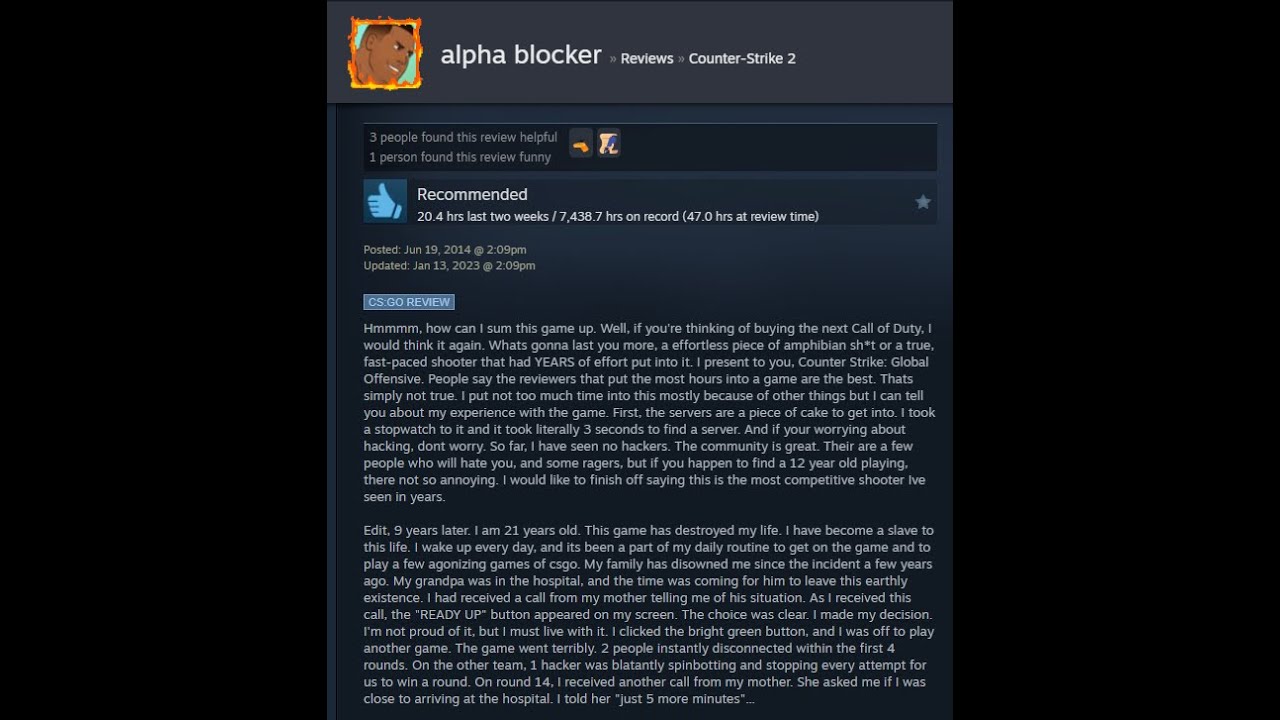 Average Counter-Strike Review - YouTube