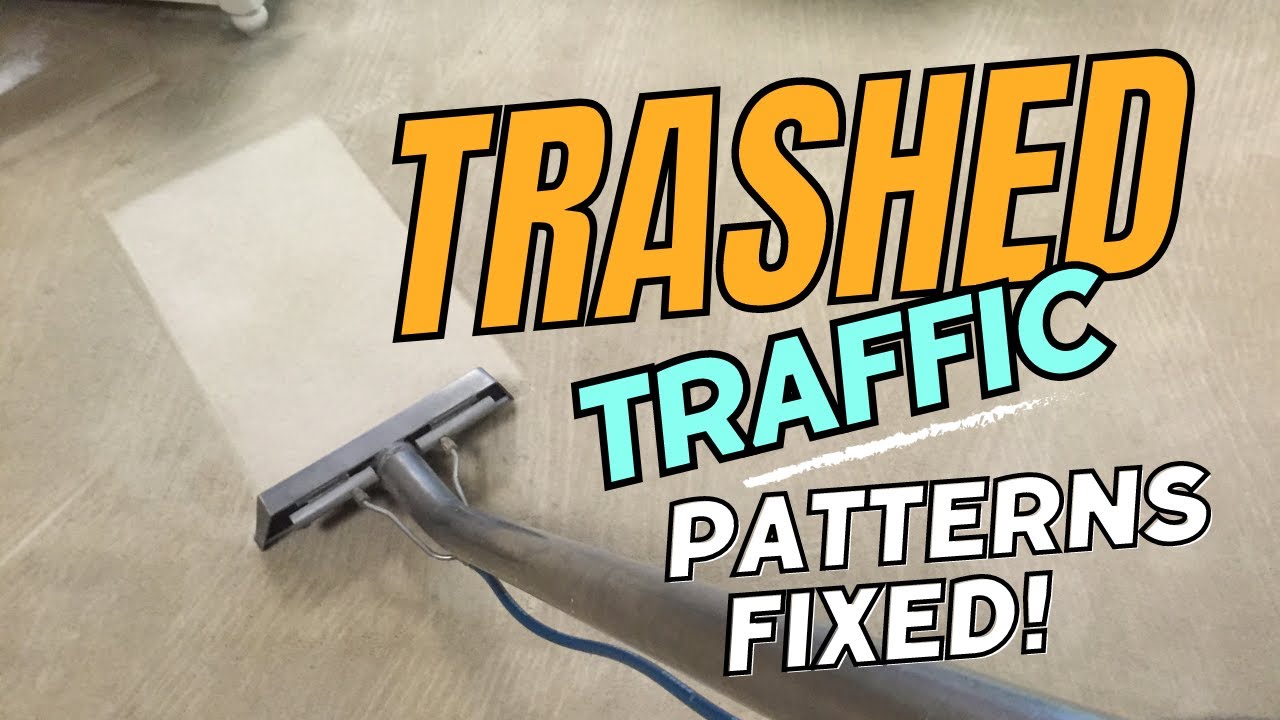How To Fix Trashed Carpet Traffic Patterns - YouTube