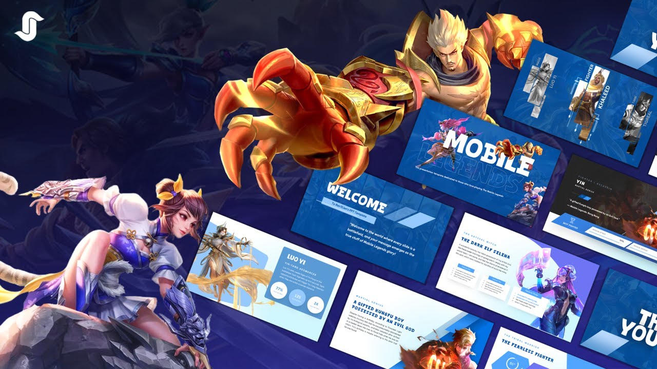 MOBILE LEGENDS | FREE PPT TEMPLATE | RAN15JEN - YouTube